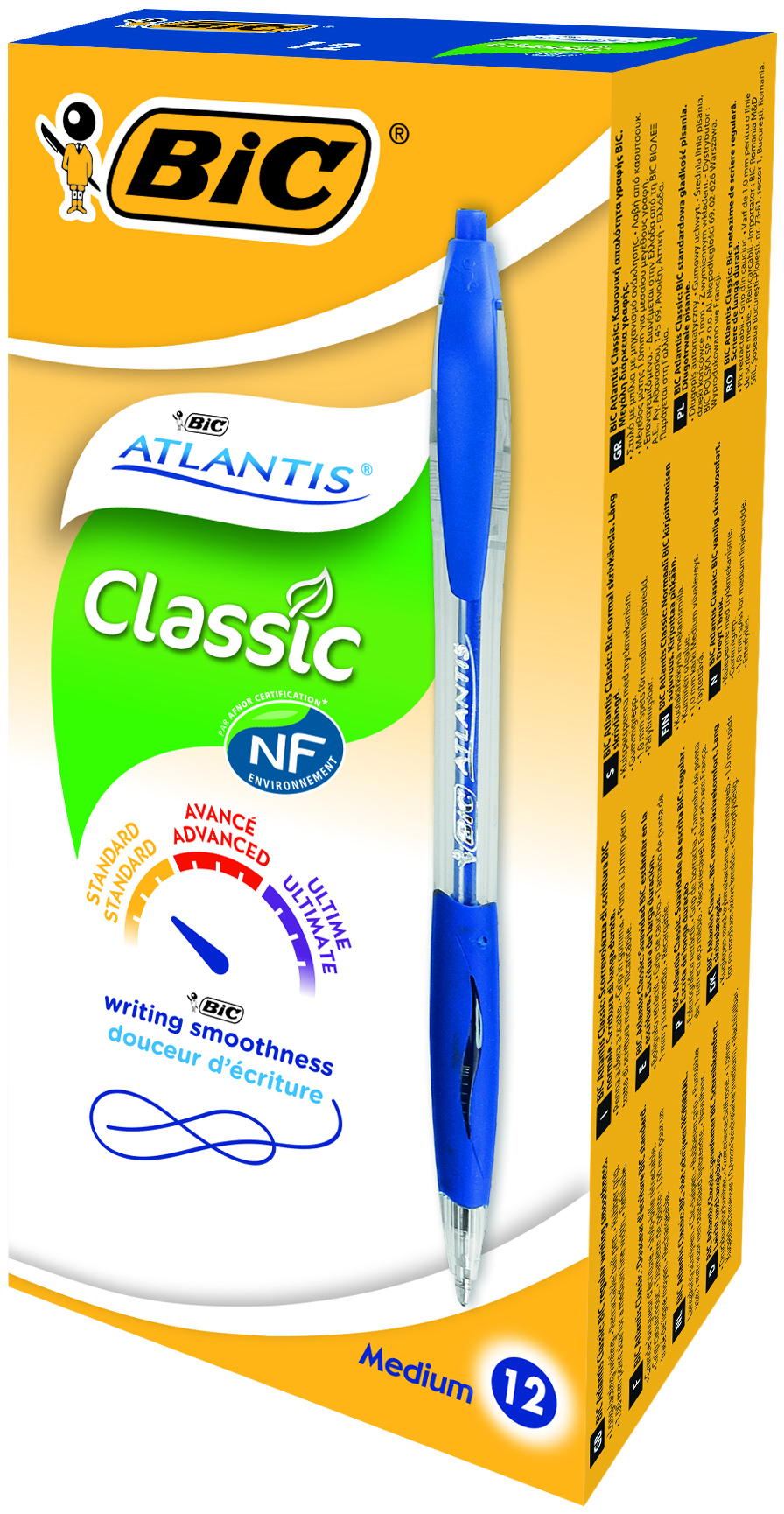 Pix Cu Mecanism Albastru Grip Atlantis Clic Bic | Birotic Shop