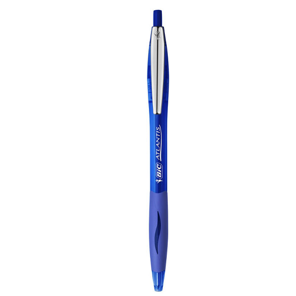 Pix Cu Mecanism Albastru Atlantis Clic Soft Bic | Birotic Shop