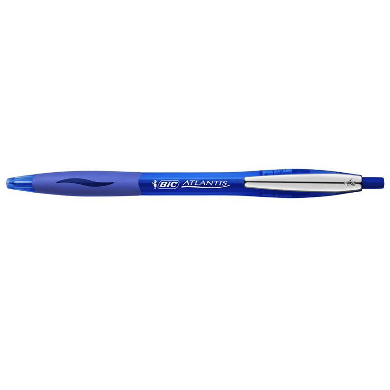 Pix Cu Mecanism Albastru Atlantis Clic Soft Bic | Birotic Shop