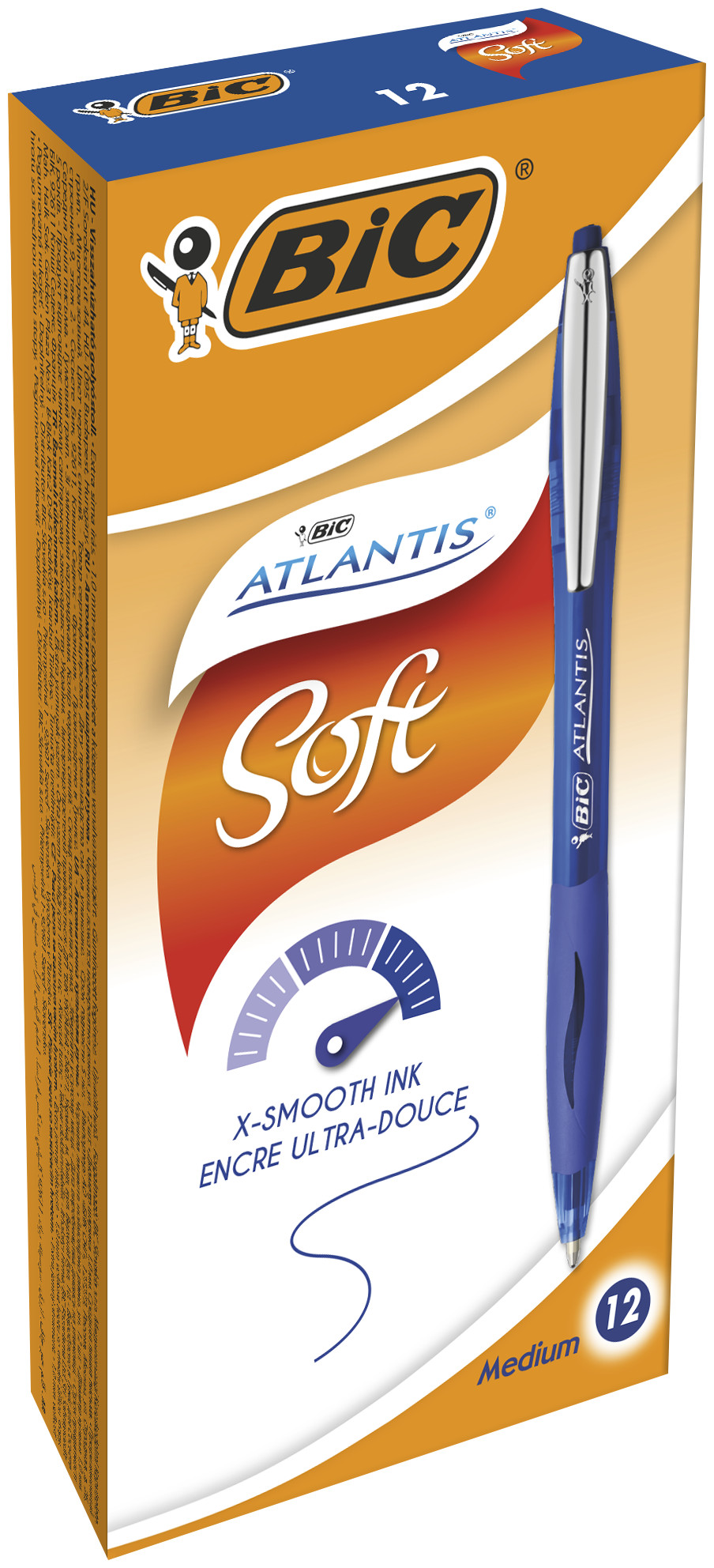 Pix Cu Mecanism Albastru Atlantis Clic Soft Bic | Birotic Shop