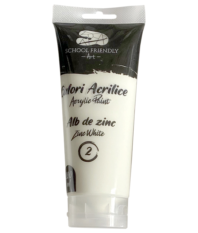 Culori Acrilice 200ml Alb Zinc Premium Sf Art Pigna | Birotic Shop